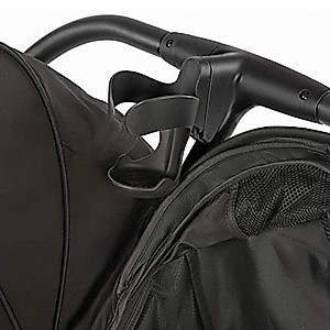 Summer 3Dpac CS+ Double Stroller, Black – Car Seat Compatible Baby Stroller – Lightweight Stroller with Convenient One-Hand Fold, Reclining Seats, Two Extra-Large Canopies & Parent Friendly Features