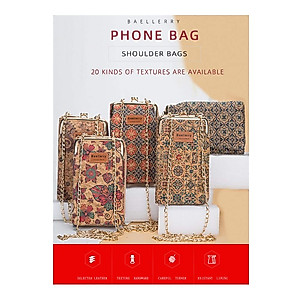 GXF-BAELLERRY Ladies Long Wallet Large Capacity Fashion Mobile Phone Bag Shoulder Messenger Bag (Color : 07)