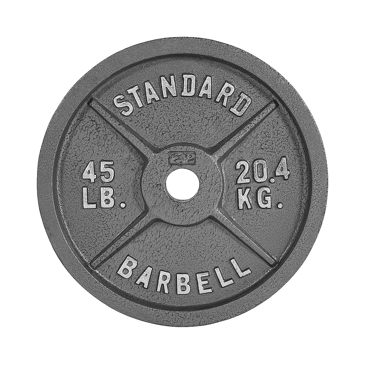 WF Athletic Supply Traditional/Classic 2-Inch Hole Solid Cast Iron Olympic Barbell Weight Plates - Great for Strength Training, Weightlifting, Bodybuilding & Powerlifting, Multiple Choices Available