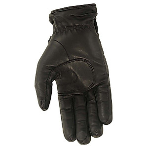 FMC Motorcycle Women's Leather Blk Driving Waterproof Gloves with Hipora Insert Soft (XS Regular)