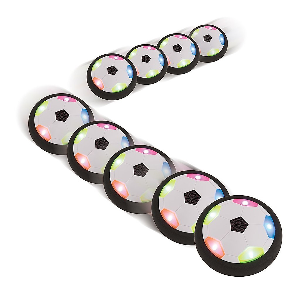 Air Power Ultraglow Soccer Disk - Glowing Floor Hockey, Hover Toy Sport Kickball Game by Can You Imagine