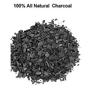 Organic Horticultural Charcoal, 100% All Natural Hardwood Charcoal, Activated Plant Charcoal for Soil Amendment, Orchids, Terrariums, Indoor Plants, Planting, and Gardening, 1.5 Quarts