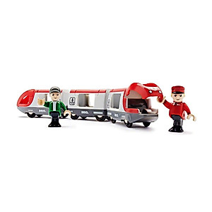 BRIO World 33505 - Travel Train Set - Premium 5 Piece Wooden Toy Set for Toddlers | Ideal Birthday Compatible with All BRIO Railway Toys