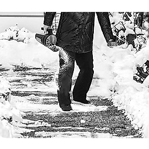 TIPU Hand Spreader Shaker, Handheld Spreader for Grass Seed, Fertilizer & Earth Food, Snow Salt, Ice and Snow Melt - Multiple Adjustable Opening Sizes for All Purpose- Up to 80 Oz