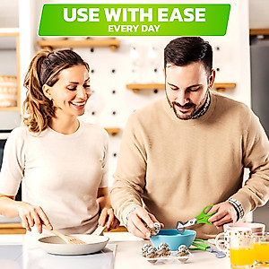 2 Pcs Quail Egg Scissors - Heavy-Duty Quail Egg Cutter Tool with Stainless Steel Sharp Blades & Ergonomic Grip - Compact Size (5.5" x 2.56") with 0.79" Diameter for Quick & Precise Cutting