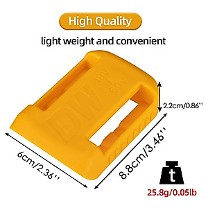Crtbelfy 5 Pack Battery Holder Compatible for Dewalt 20V 60V Battery Mounts Hanger Dock Holder Fit for DCB200 DCB203 DCB205 Batteries