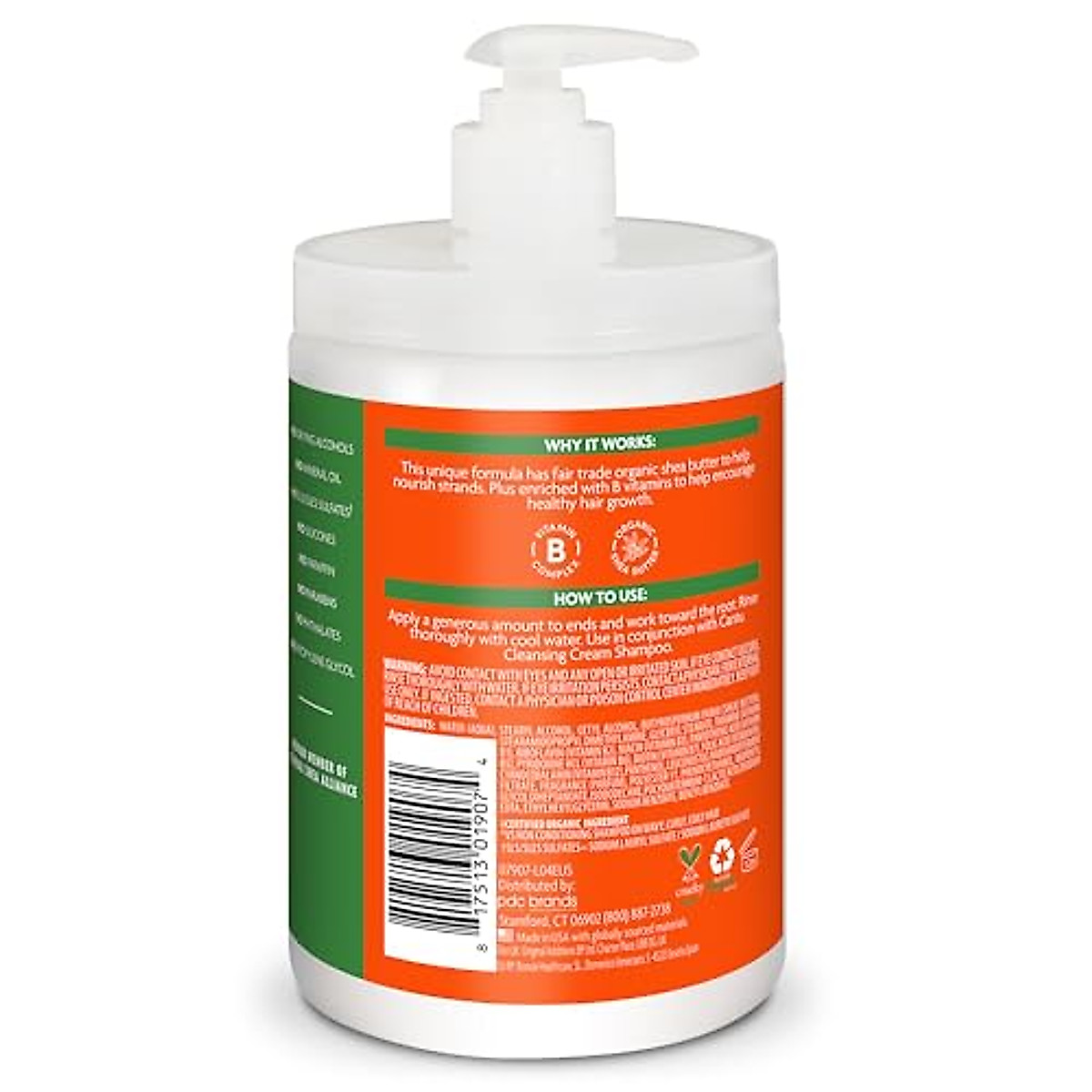 Cantu Sulfate-Free Hydrating Cream Conditioner with Shea Butter for Natural Hair, 25 fl oz