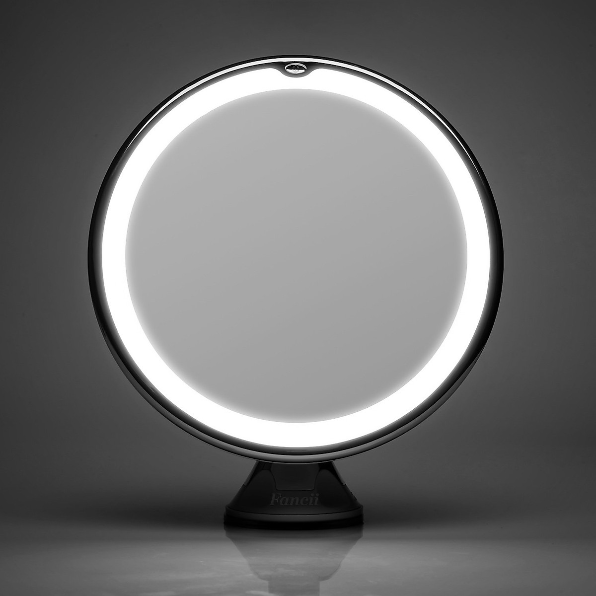 Fancii 7X Magnifying Lighted Vanity Makeup Mirror with 20 Natural LED Ring Lights, Locking Suction Cup, Cordless Travel Cosmetic Mirror - Maya 7