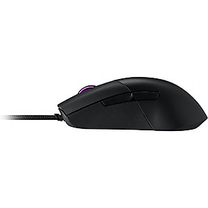 ASUS ROG Keris Ultra Lightweight Wired Gaming Mouse | Tuned ROG 16,000 DPI Sensor, Hot-Swappable Switches, PBT L/R Keys, Swappable Side Buttons, ROG Omni Mouse Feet, ROG Paracord & Aura Sync RGB,Black