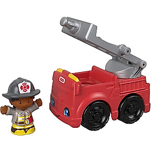 Fisher-Price Little People Rescue Fire Truck and Helpful Harvester Tractor Bundle