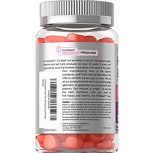 Horbäach Hair Skin and Nails Gummies | 100 Count | with Biotin | Fruit Flavored Vitamins | Non-GMO, Gluten Free Supplement