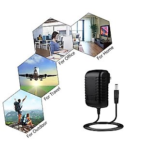 BestCH AC/DC Adapter Compatible with Atari Flashback Classic Game Console Flash Back Atari KU28-9-200D, KU28-9-200P Flashback Player 26519 Atari 2600 NOB 40 Games Power Cord (w/ 5.5mm Barrel Tip)