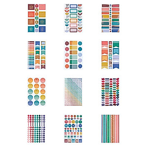 Erin Condren Designer Sticker Book - Too Cool for School, Edition 4 (694 Stickers) Decorative and Cute Stickers for Customizing Planners, Notebooks, and More