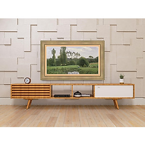 Frame My TV Deco TV Frames - Champagne (Formerly Warm Silver) Smart Frame Compatible ONLY with Samsung The Frame TV (75", Fits 2021-2024 Frame TV)