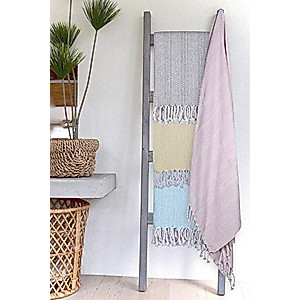 Farmhouse Throws Blanket with Fringe for Chair,Couch,Picnic,Camping, Beach,Throws for Couch,Everyday Use, Cotton Throw Blanket with Super Soft and Excellent Handfeel 50 x 60 -Lime Yellow