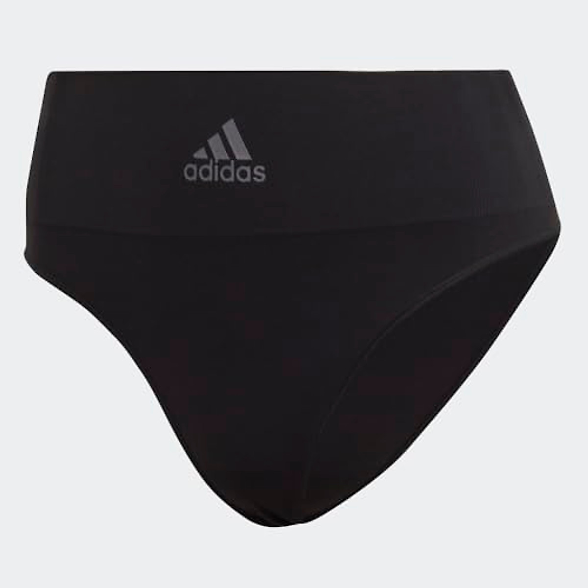 AdidasWomensMicro-stretch Seamless Thong Panties, SinglesBlackSmall