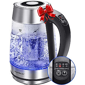 Aigostar Electric Kettle Temperature Control & Tea Infuser 1.7L, Hot Water Tea Kettle with Variable Temperature LED Indicator Light Change Auto Shut-Off