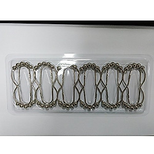 Bathroom Curtain Hooks Rustproof Steel Polished Chrome Shower Curtain Rings Set of 12