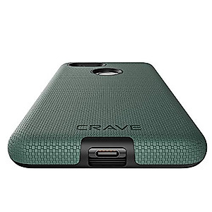 Crave Dual Guard for Google Pixel 3 Case, Shockproof Protection Dual Layer Case for Google Pixel 3 - Forest Green