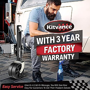 Upgraded Boat Trailer Jack with 8" Double Wheels- 2000 lbs Heavy Duty Boat Trailer Tongue Jack with Improved Ergonomic Handle, Swivel Boat Trailer Jack for RV Boat - 12" Vertical Travel