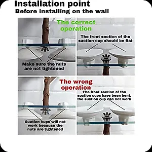 GJRGEG1Y Removable Window/Shower Perch Platform with Suction Cups for Bird Includes Stainless Steel Washer Robust and Stable Without Falling (Small)