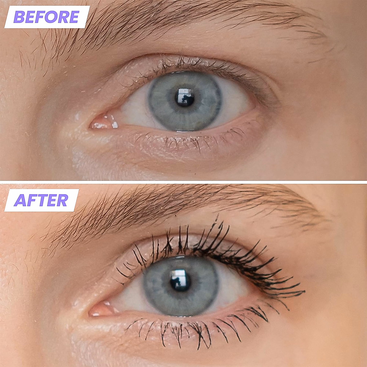 Wonderskin Mascara - Black Mascara for Volume, Length, and Curl - Lengthening, Volumizing & Smudge Proof Lash Makeup