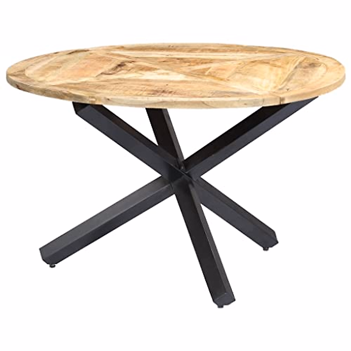 YPWRENH Coffee Table Kitchen Tables Dining Table Round 47.2 "x29.9 Solid Mango Wood for Dining Room, Kitchen or Living Room