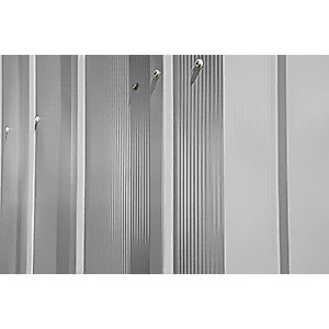 Arrow Classic Steel Storage Shed, 6x7, Flute Grey