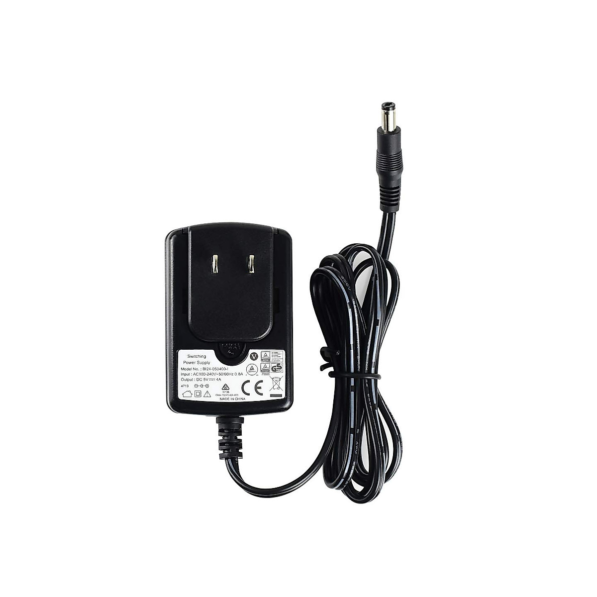 waveshare Power Supply for Jetson Nano,100-240V 0.8A AC to DC 5V 4A Power Adapter Converter for Jetson Nano, DC Jack Output OD 5.5mm ID 2.1mm