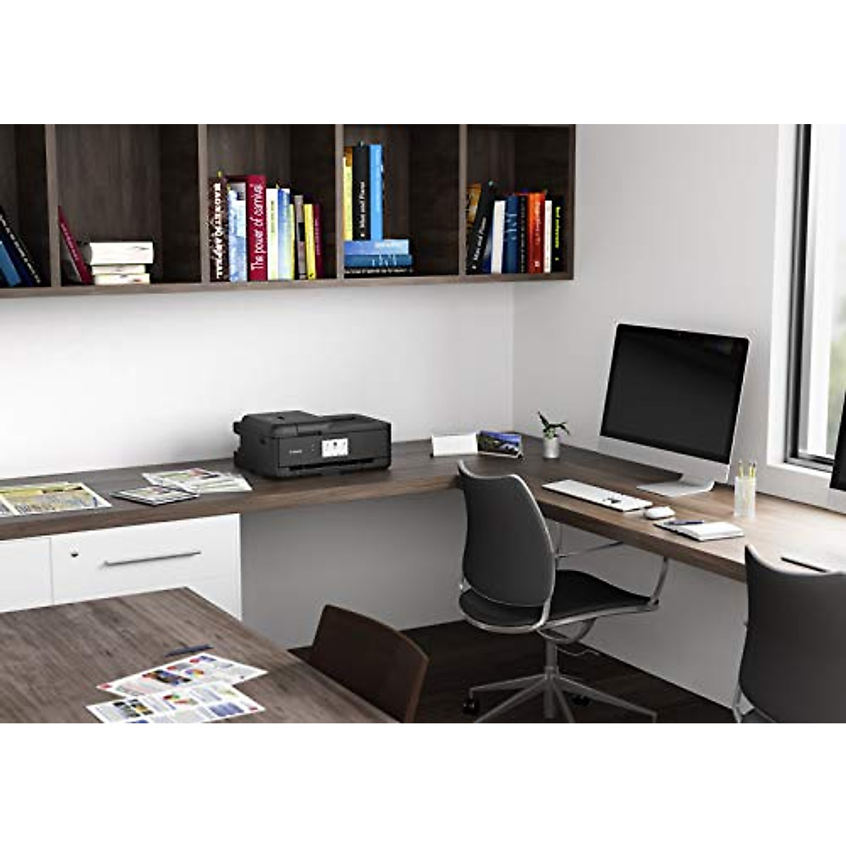 Canon PIXMA TS9520 All In one Wireless Printer Home or Office| Scanner | Copier | Mobile Printing with AirPrint and Google Cloud Print, Black, Works with Alexa, One Size
