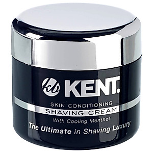 Kent SCT2 Shaving Cream Mens Cooling Menthol Shaving Cream Foam, Perfect Size for Travel or Home Lather Shaving Cream for Men Great for Sensitive Skin