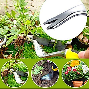 Sinoer Hand Weeding Tool for Garden,Weed Removal Cutter,Root Removal Weed Puller,Gardening Weeder Tools for Garden Lawn Yard
