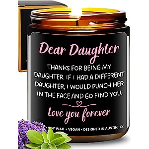Funny Daughter Candle, Funny Daughter Gifts From Mom, To My Daughter Gifts From Dad, Daughter Gift From Mom, Birthday Gifts For Daughter Adult, Gifts For Daughters From Mothers, Daughter Birthday Gift