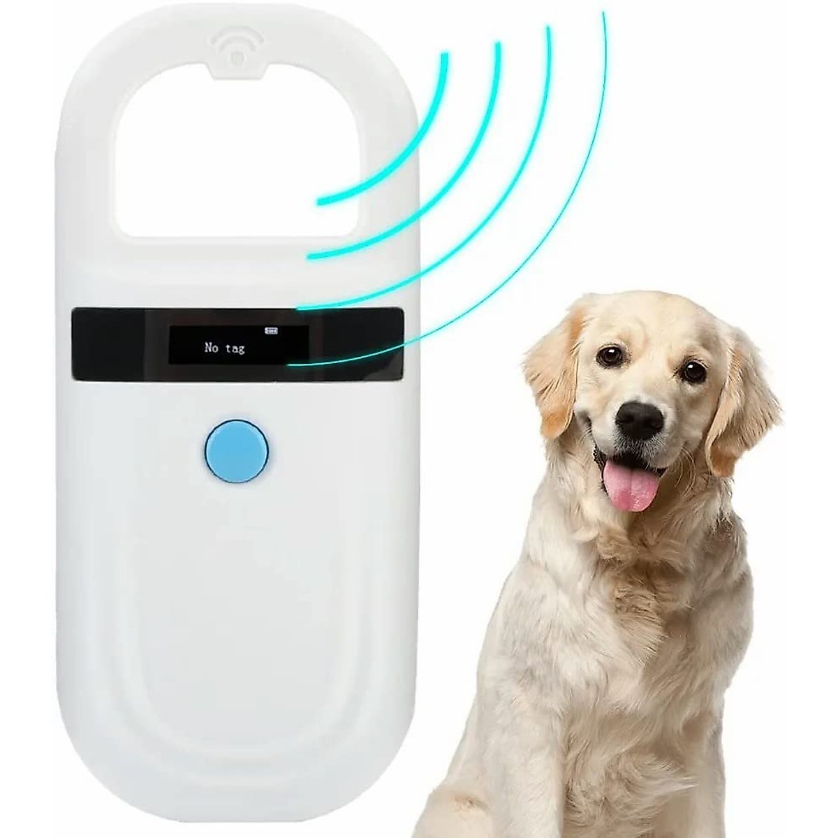 Animal Chip ID Scanner Dog Microchip Reader with OLED Display Screen Supports FDX-B（ISO11784/11785） and EMID Microchips