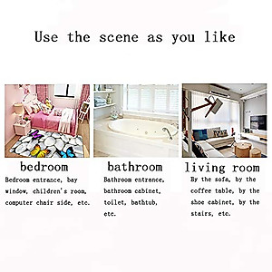 JYAcloth 3D Printed Carpet Non Slip Area Rug,3D Optical Illusion Rugs Soft Flannel Floor Carpet Living Room Bedroom Throw Runner Rugs Low Profile Door Mats