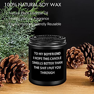 Gifts for Boyfriend from Girlfriend, Best Fiance Boyfriend Gifts, Gifts for Him, Birthday Gifts Anniversary Funny Gifts Valentines Day Gifts for Boyfriend, Perfect Scented Candles Gifts for Men…