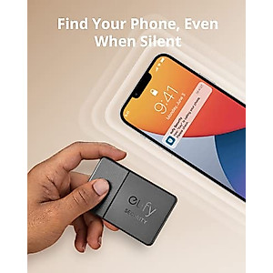 eufy Security by Anker SmartTrack (Black, 4Links +1Card), Works with Apple Find My (iOS Only), Item Tracker, Phone Finder, Water Resistant, Android Not Supported
