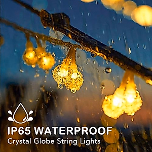 Tasodin 33 FT 80 LED Mini Globe Indoor String Lights Battery Operated 8 Modes with Remote Decorative Bedroom Room Dorm Yard, Waterproof Outdoor Patio Garden Home Christmas Party, Warm White