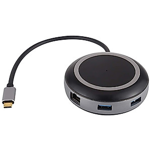 USB Hub Portable USB Hub USB-C/Type-C to USB 3.0 x 3 + USB-C/Type-C + HDMI + RJ45 + SD/TF Card Reader Multi-Function HUB Adapter
