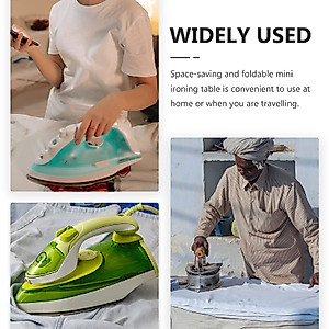 Zerodeko Wall Mounted Ironing Board Tabletop Portable Mini Ironing Board Sleeve Ironing Board Small Countertop Ironing Plate for Sewing Iron Ironing Desktop Accessories