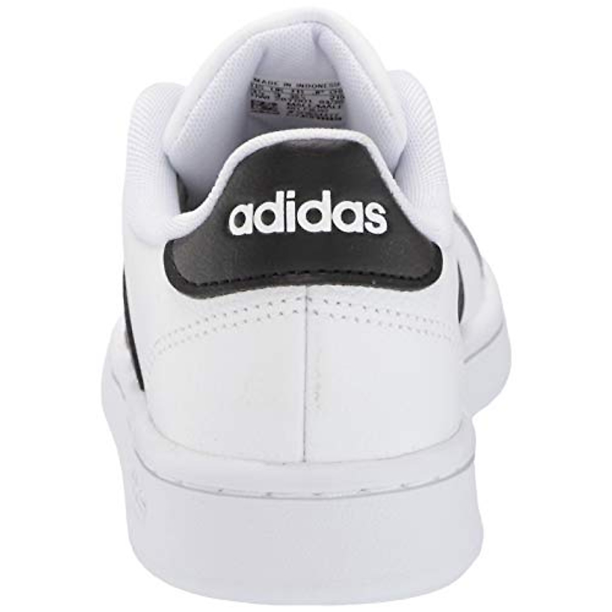 adidas men's Grand Court Sneaker, White/Black/White, 11.5 US