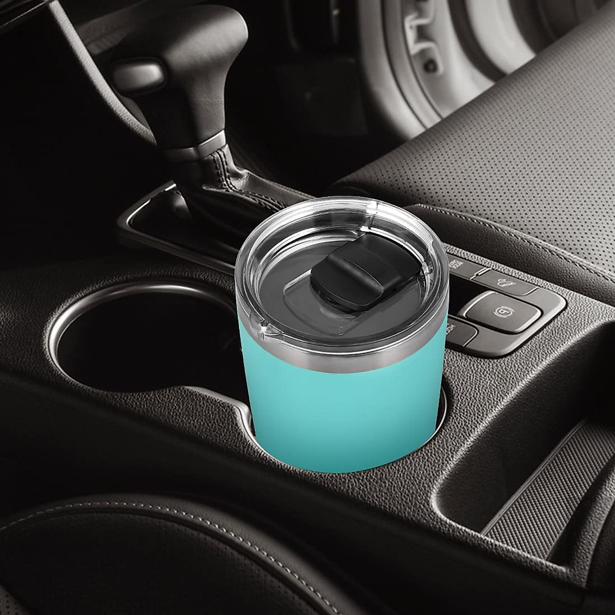 AUAUY 20 Oz Magnetic Tumbler Lid-Compatible with YETI Rambler,Ozark Trail, Coffee Tumbler, Magnetic Slider Switch Spill Proof Tumbler Cover-Come with Replacement Magnetic Slider, Black(1 Pcs)