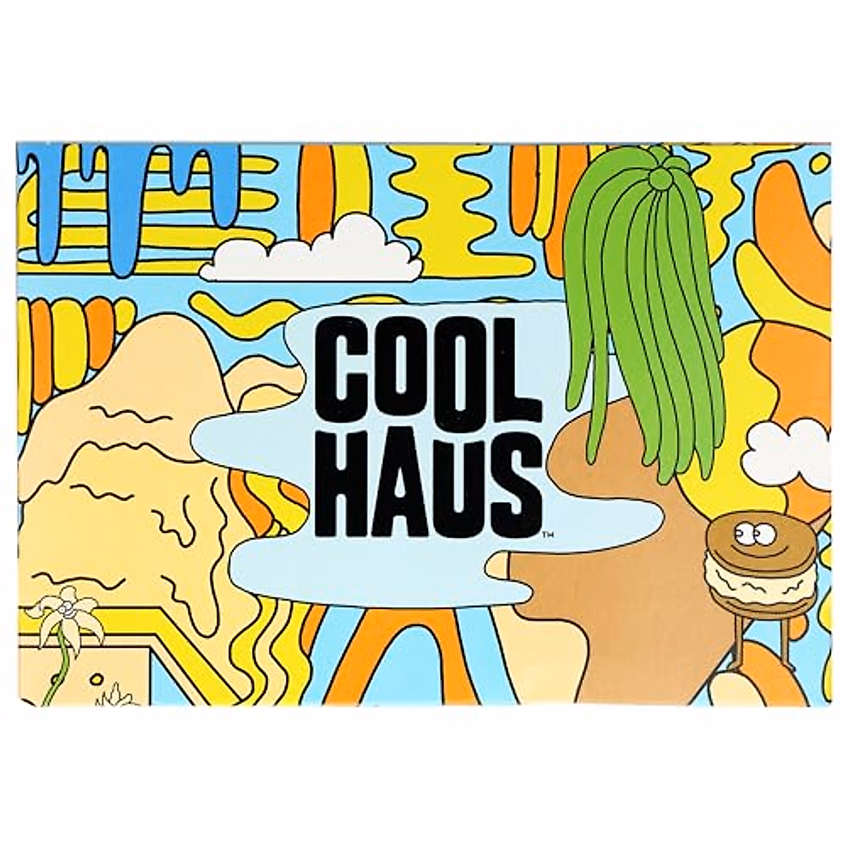 Coolhaus Classic Vanilla Ice Cream Sandwiches, 2.9 Ounce (Pack of 3), Chocolate Chip Cookies and Tahitian Vanilla Bean Ice Cream (Frozen)