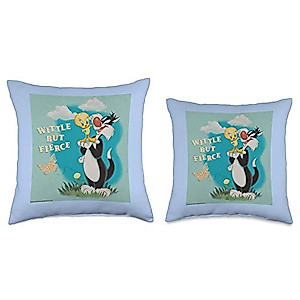 Looney Tunes Sylvester and Tweety Widdle But Fierce Throw Pillow, 16x16, Multicolor