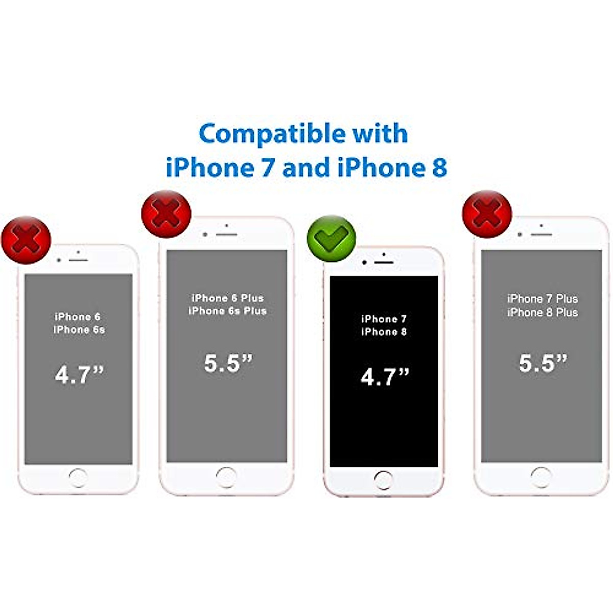 ImpactStrong iPhone 7/8 Case, Ultra Protective Case with Built-in Clear Screen Protector Full Body Cover for iPhone 7 2016 /iPhone 8 2017 (Lime Green)