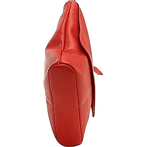 Le Donne Simple Flap Over Crossbody Bag, Tan