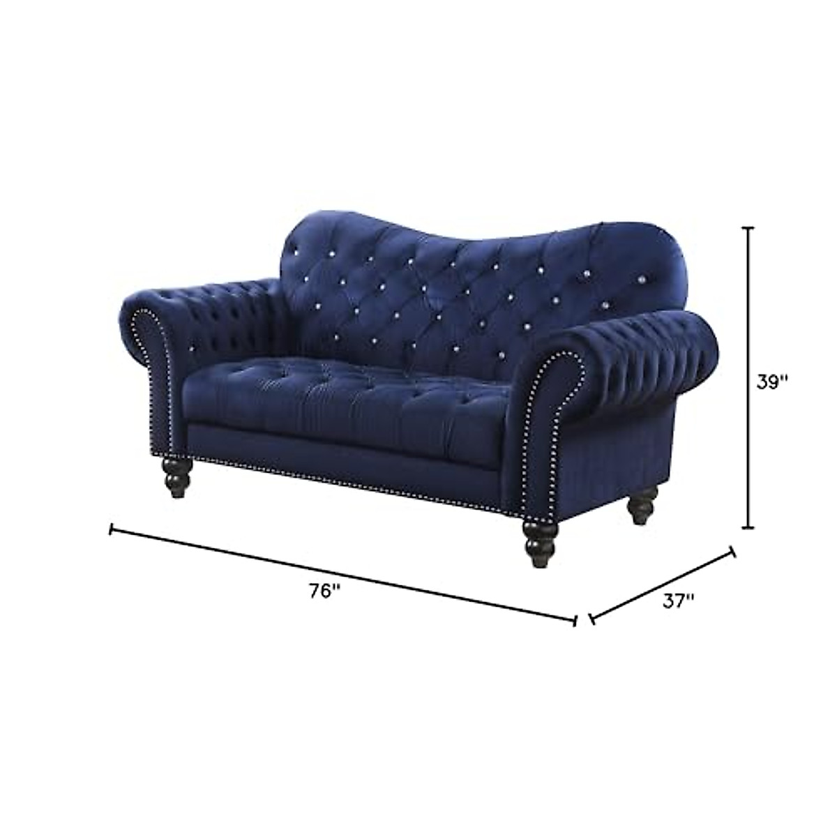 Acme Furniture Iberis Loveseat, Wood