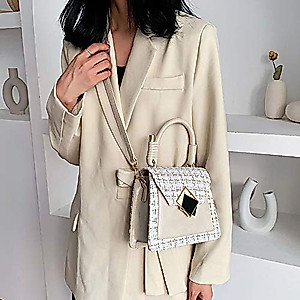 Goodbag Women Crocodile Pattern Leather Clutch Purse Detachable Shoulder Strap Tote Handbag, Coffee