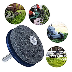 S SATC 6 Pack Lawn Mower Blade Sharpener Universal Multi-Sharp Lawn Too for Any Power Drill or Hand Drill Sharpening Stone Mower Tools