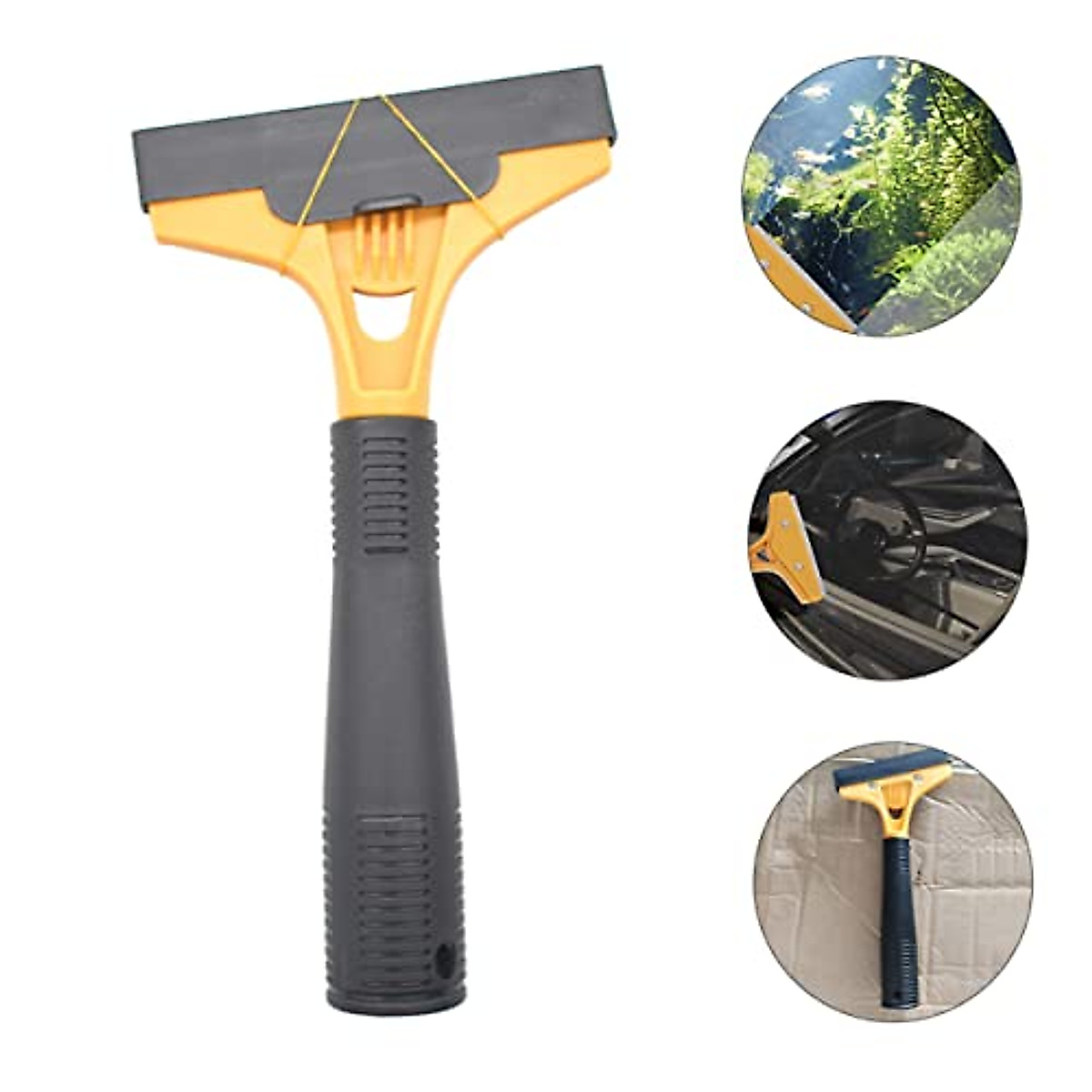 Amosfun 1pc Paint Scraper Steel Plastic Paint Spatula Cleaning Tool Home Tile Scraper